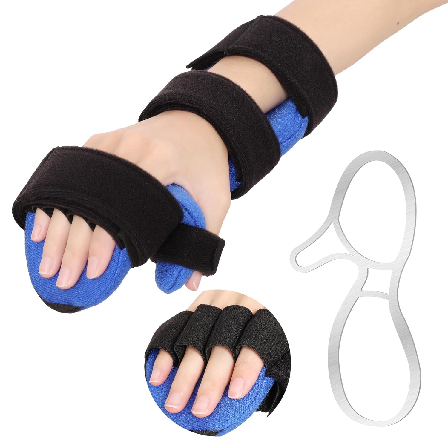 Fibee Stroke Resting Hand Splint, Finger Separator Night Immobilizer ...