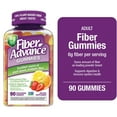 Fiber Advance Plant Based Prebiotic Fiber Supplement Gummies, Natural ...