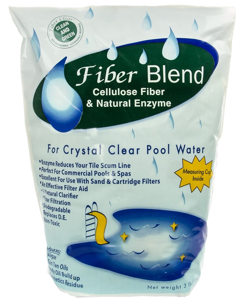 Fiber Blend Natural Enzyme Cleaner for Swimming Pools, Algae & Water ...