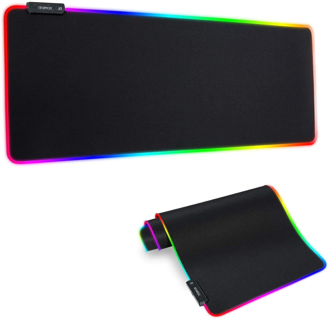 Fiber Braided Material: This RGB Gaming Mouse Pad pixel-precise ...