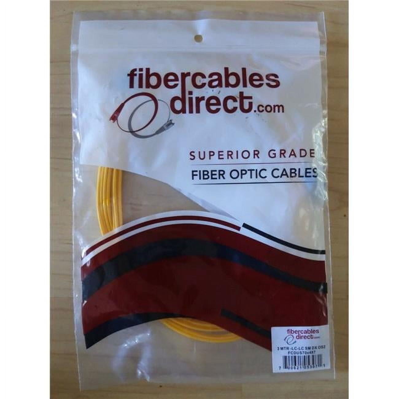 Fiber Cables Direct 3 m LC-LC OS2 9-125 Singlemode Duplex Fiber Optic ...