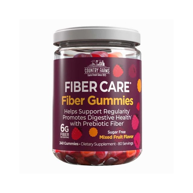 Fiber Care Gummies 6 mg Sugar Free - 240 Gummies - Walmart.com