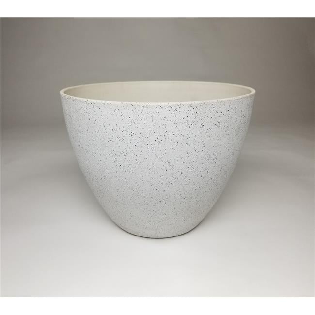 Fiber Clay Planter, Spackled White - Medium & Large - Walmart.com