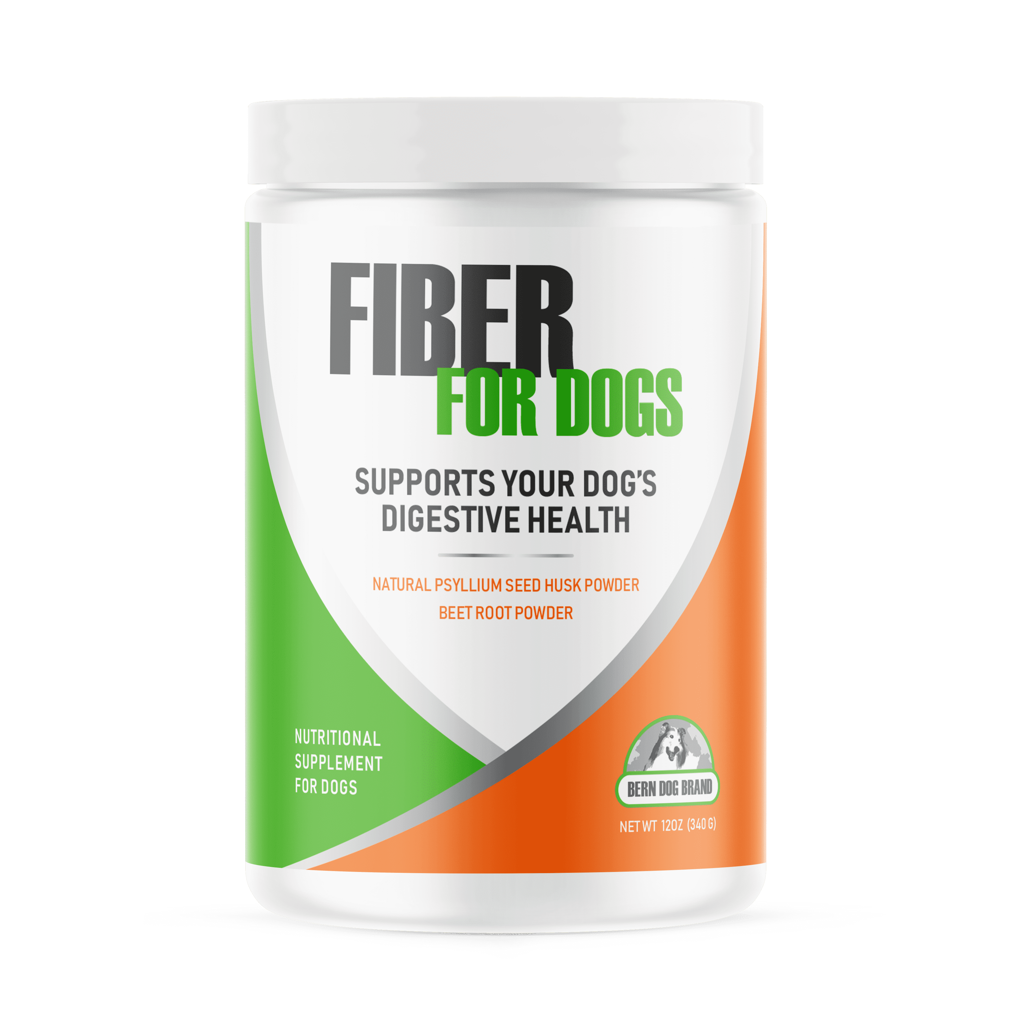 Bern Dog Brand Fiber for Dogs Natural Digestion Support Psyllium Seed ...