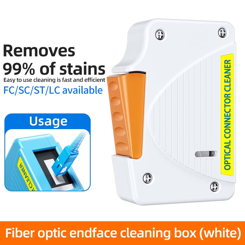 Fiber End Face Cleaning Box Pigtail Cleaner Cassette for SC/ST/FC FTTH ...