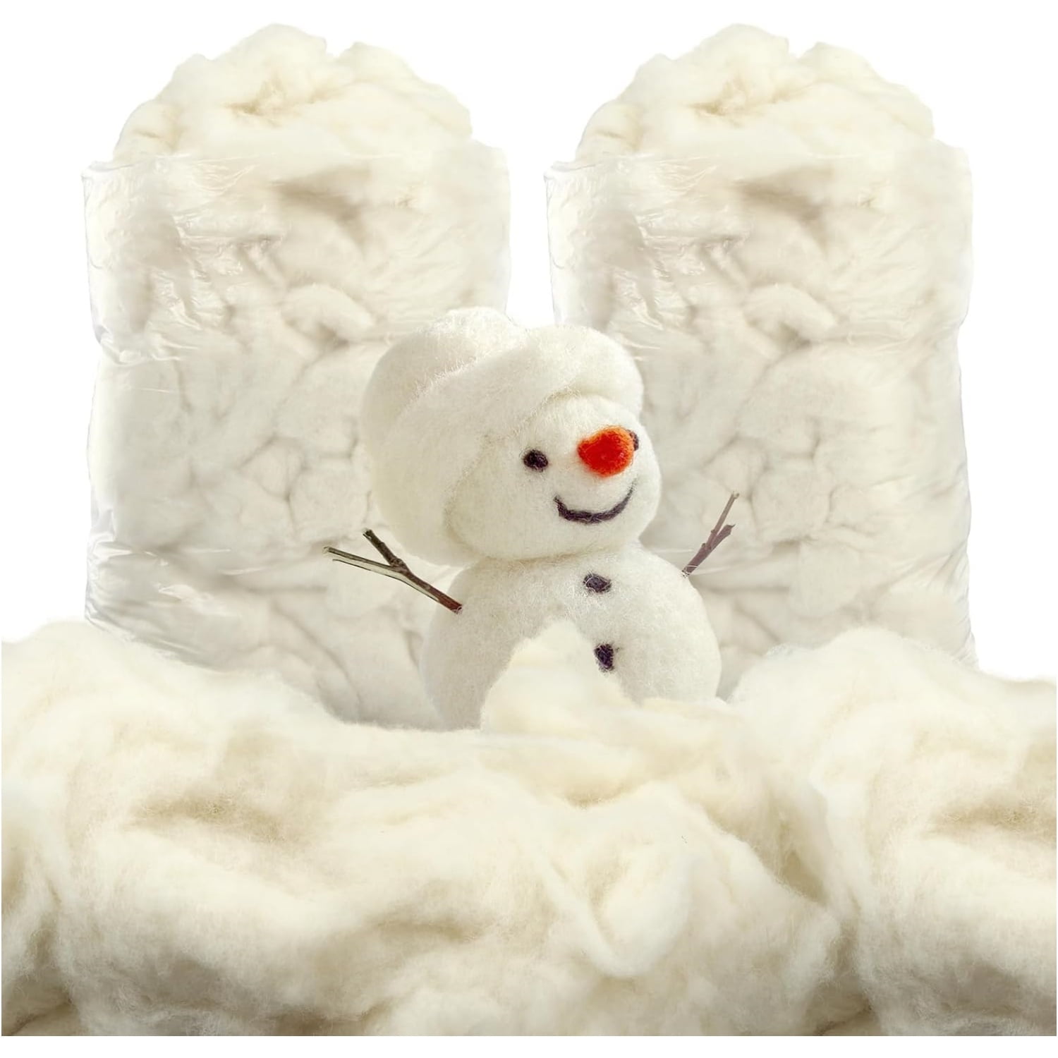 Fiber Fill, Topboutique White Cotton Stuffing, High Resilience Fill ...