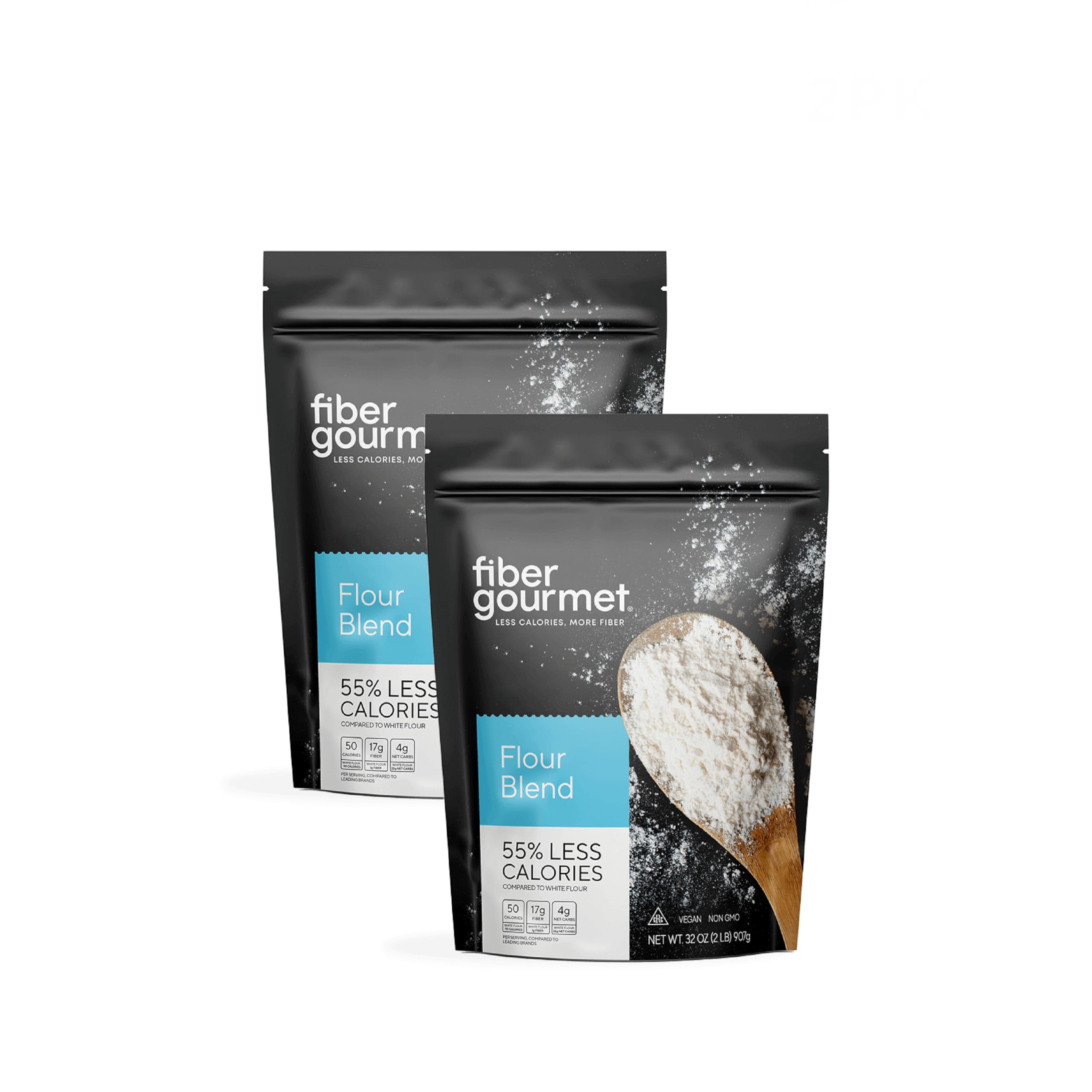 Fiber Gourmet Low Net BDF32 Carb Flour Blend, Non GMO, Vegan All ...