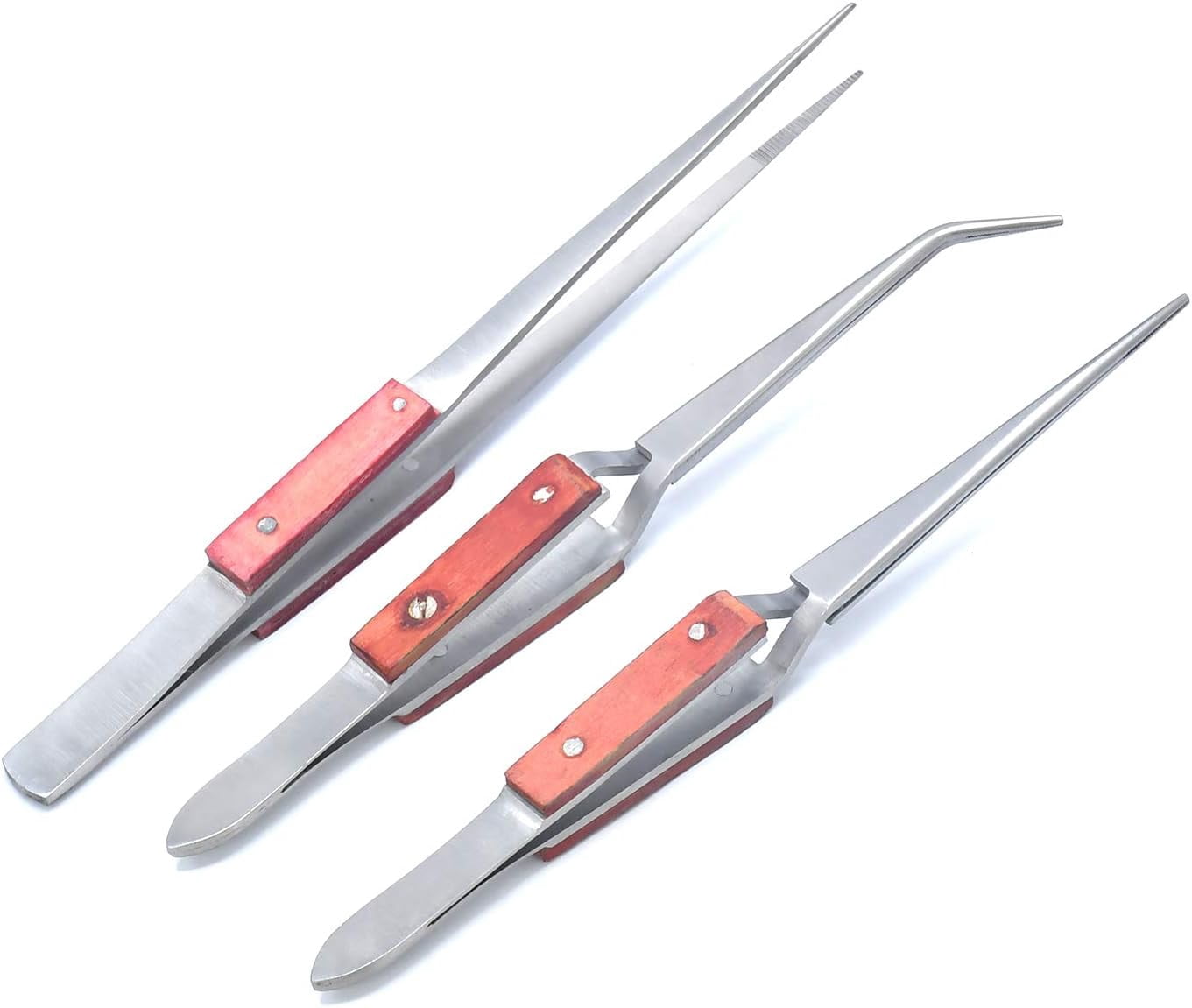 Fiber Grip Tweezers Cross Locking & Straight Soldering Tweezer Jewelers ...