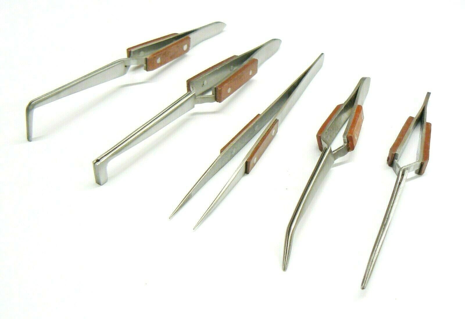 Fiber Grip Tweezers Jewelry Hobby Craft Soldering Fiber Grip Cross ...