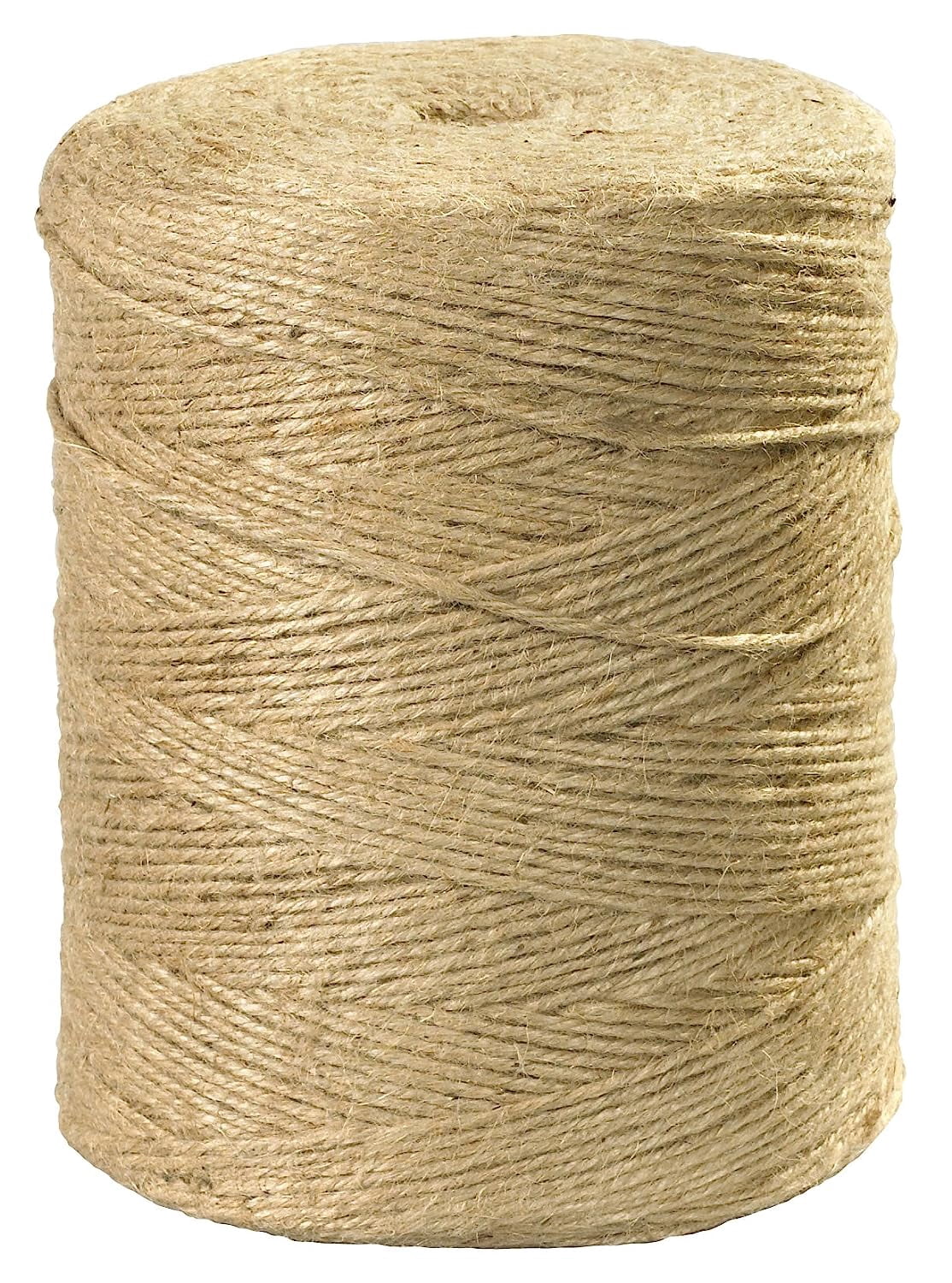 Fiber Jute Twine, 5-Ply, 3000', 140 lbs. Tensile Strength, Natural ...