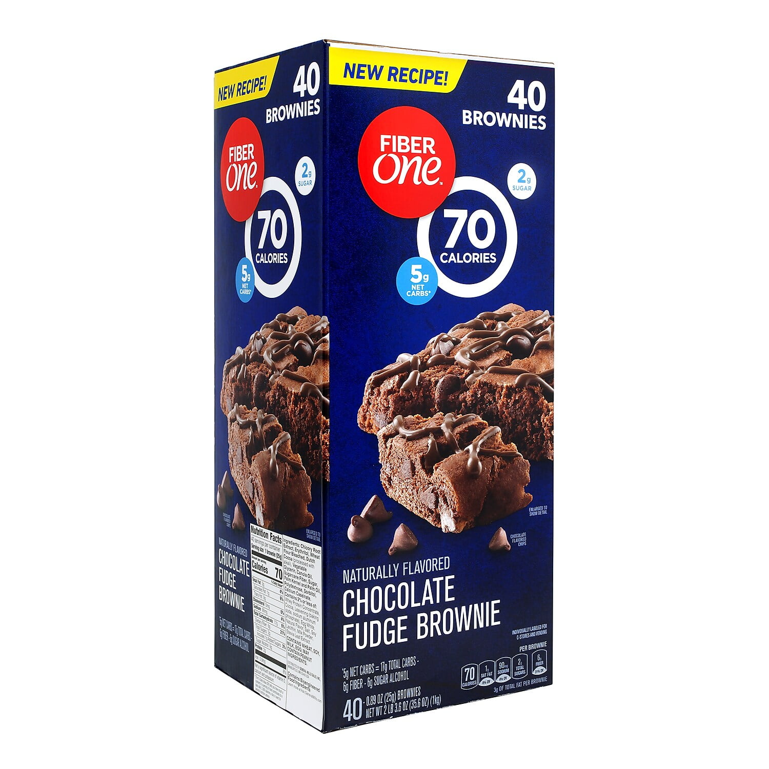Fiber One 90 Calorie Chocolate Fudge Brownies - 24ct - Walmart.com