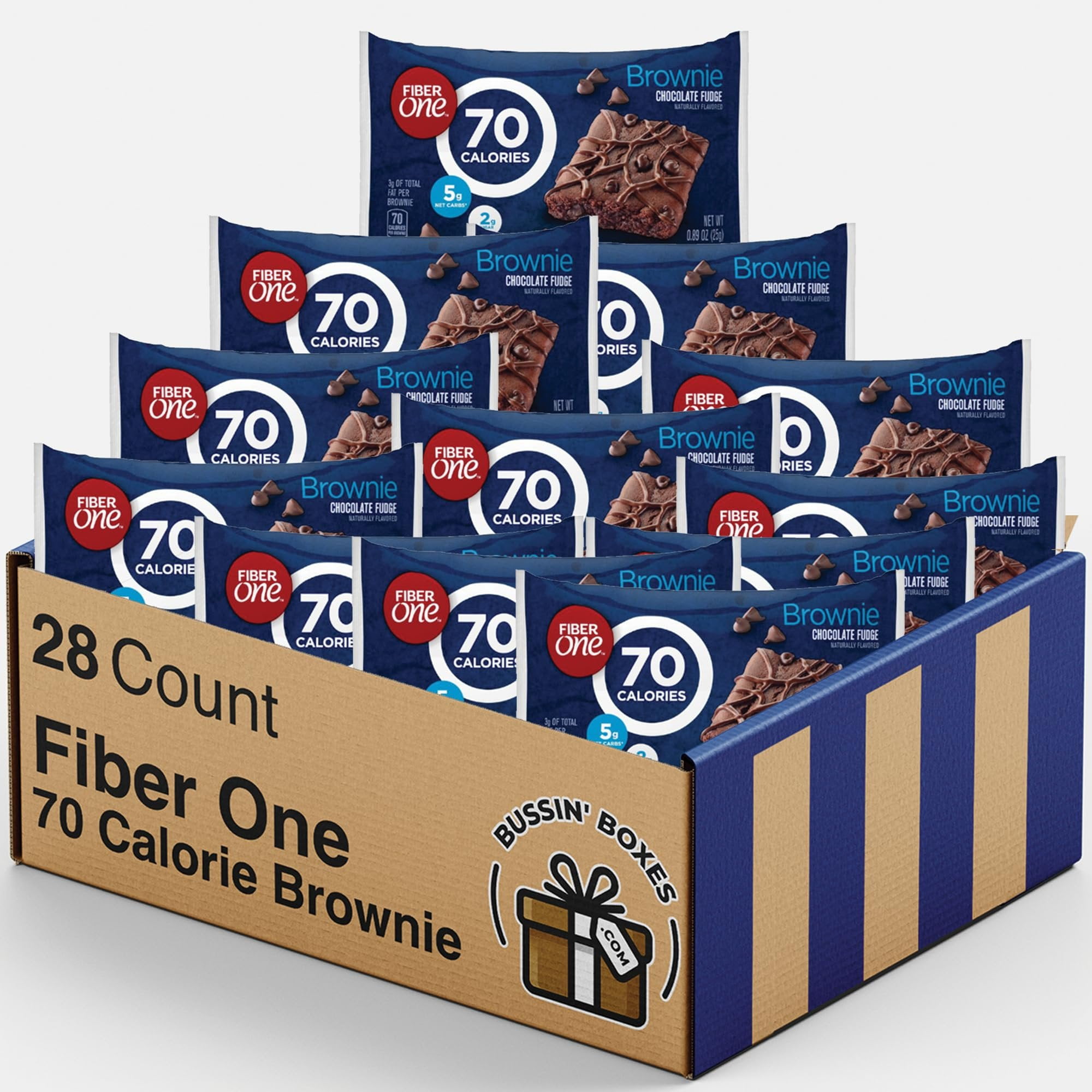 Fiber One Brownies, 70 Calories Each, 20% Daily Fiber, 28 Bars, No ...