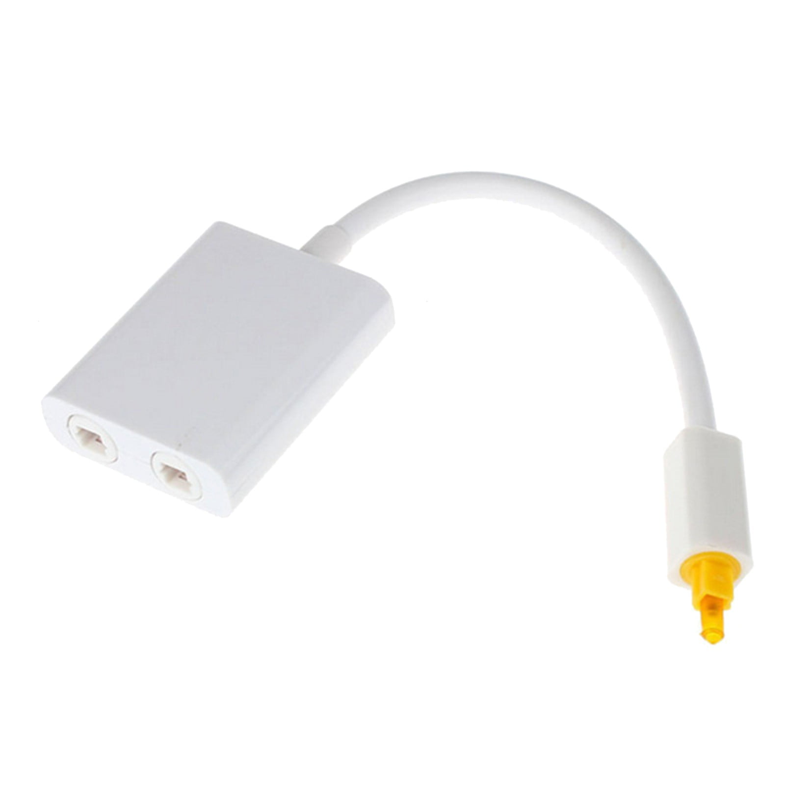 Fiber Optic Audio Adapter - 1-in-2-out, 24K Gold Connector, Low Loss ...