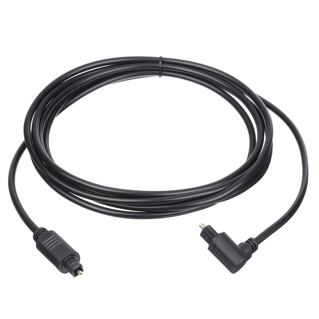 Fiber Optic Audio Cable 90 Degree Digital Optic Cable 7.8FT TOS Optical ...