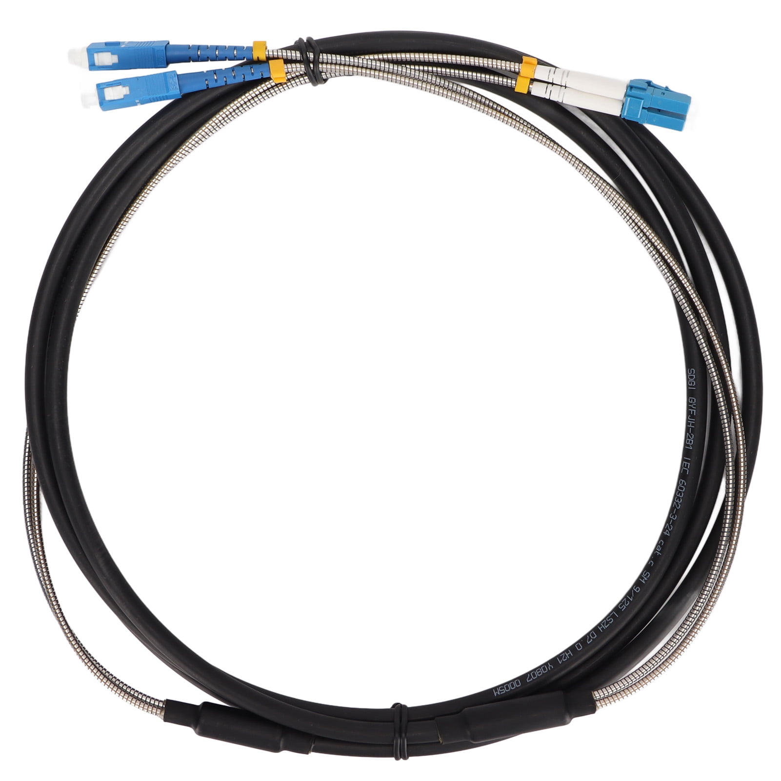 Fiber Optic Cable 3 Meters SC to LC Single Mode Armored Patch Cord for ...