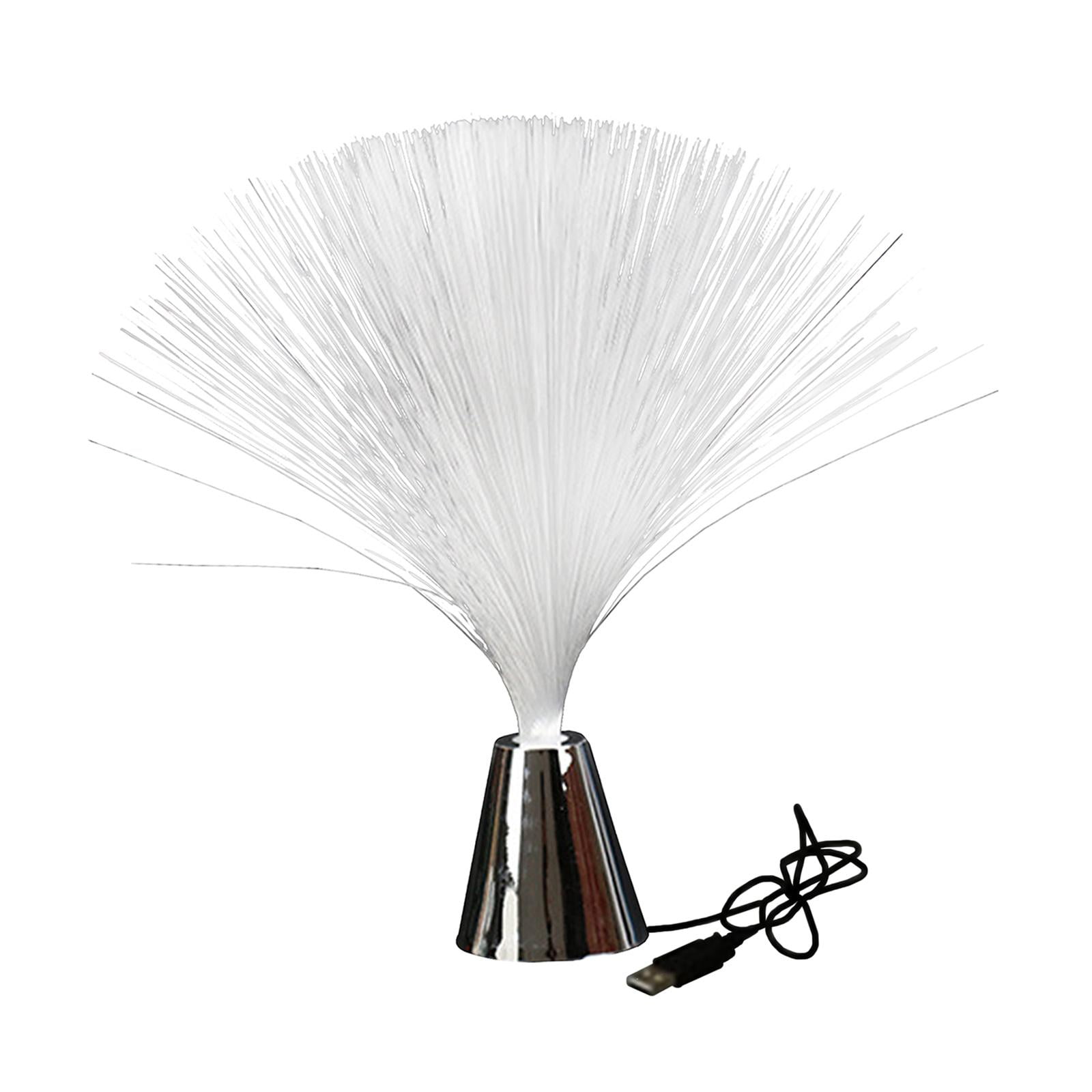 Fiber Optic Changing - Fiber Table Lamp, LED Fiberoptics USB Colorful ...