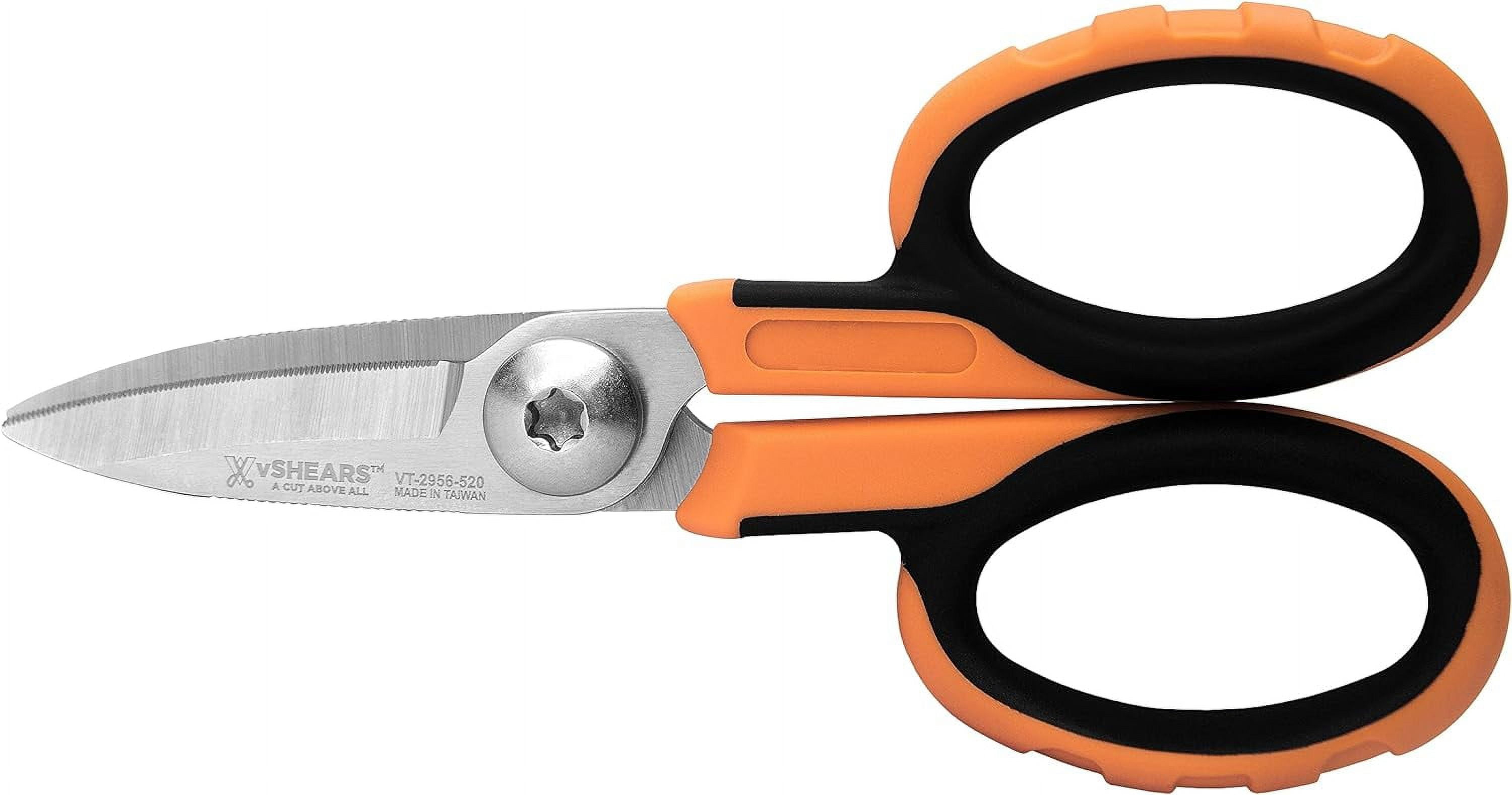 Fiber Optic Kevlar Cutter, Electrician Scissors, Carbon Steel Serrated ...