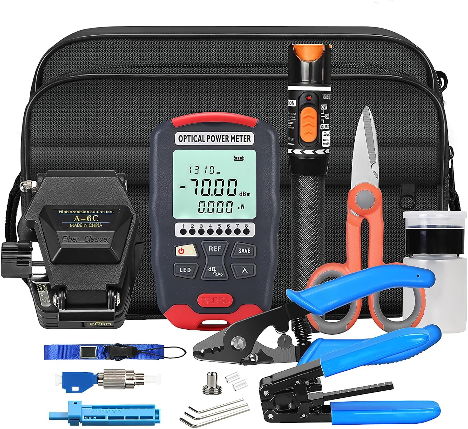 Fiber Optic Termination Kit FTTH Cold Connection tool Kit 6C Fiber ...