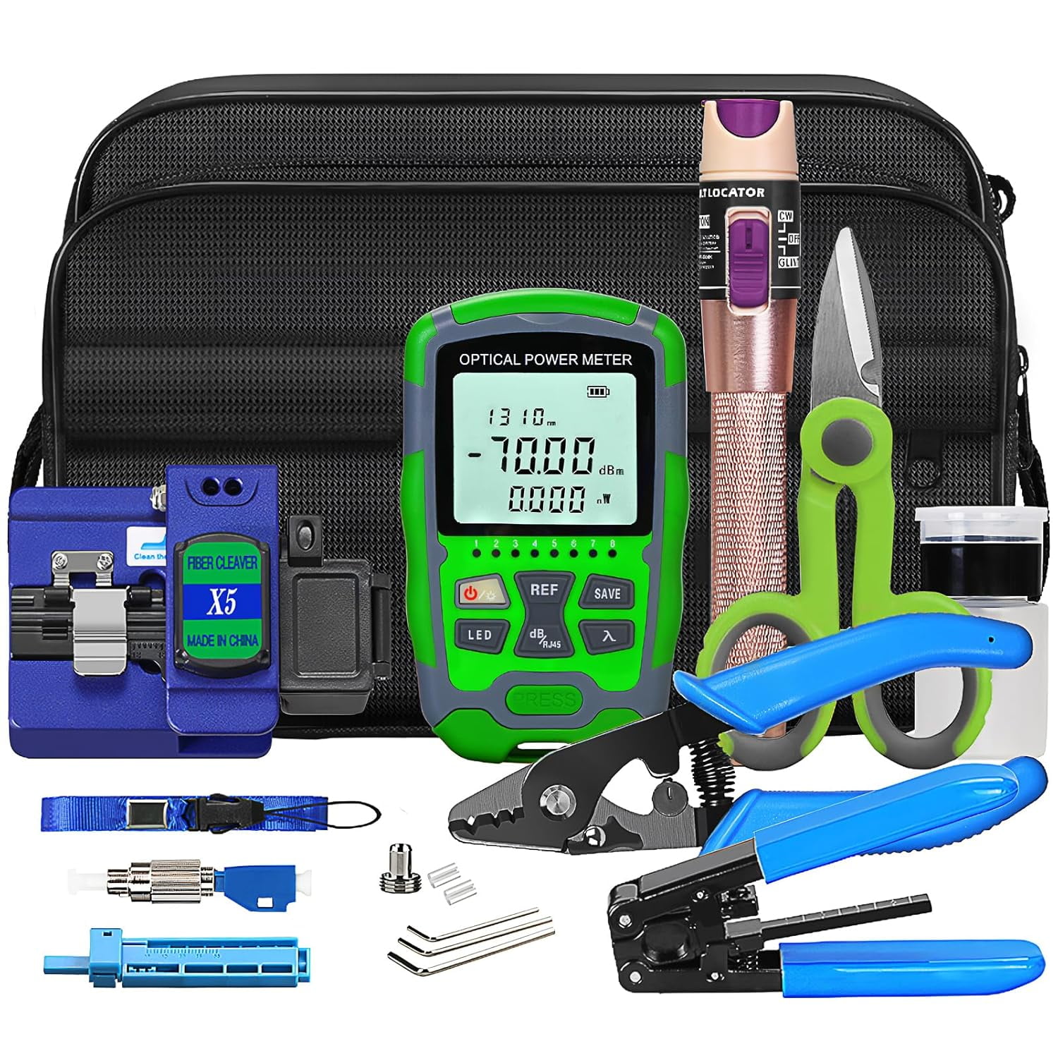 Fiber Optic Termination tool Kit FTTH Cable cold welding tool set With ...