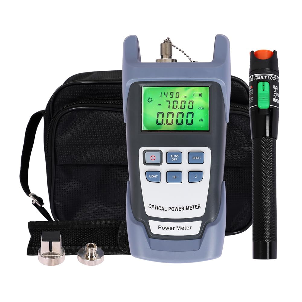 Fiber Optic Tools Cable Tester FC SC Power Meter & 2.5mm 30mV Visual ...