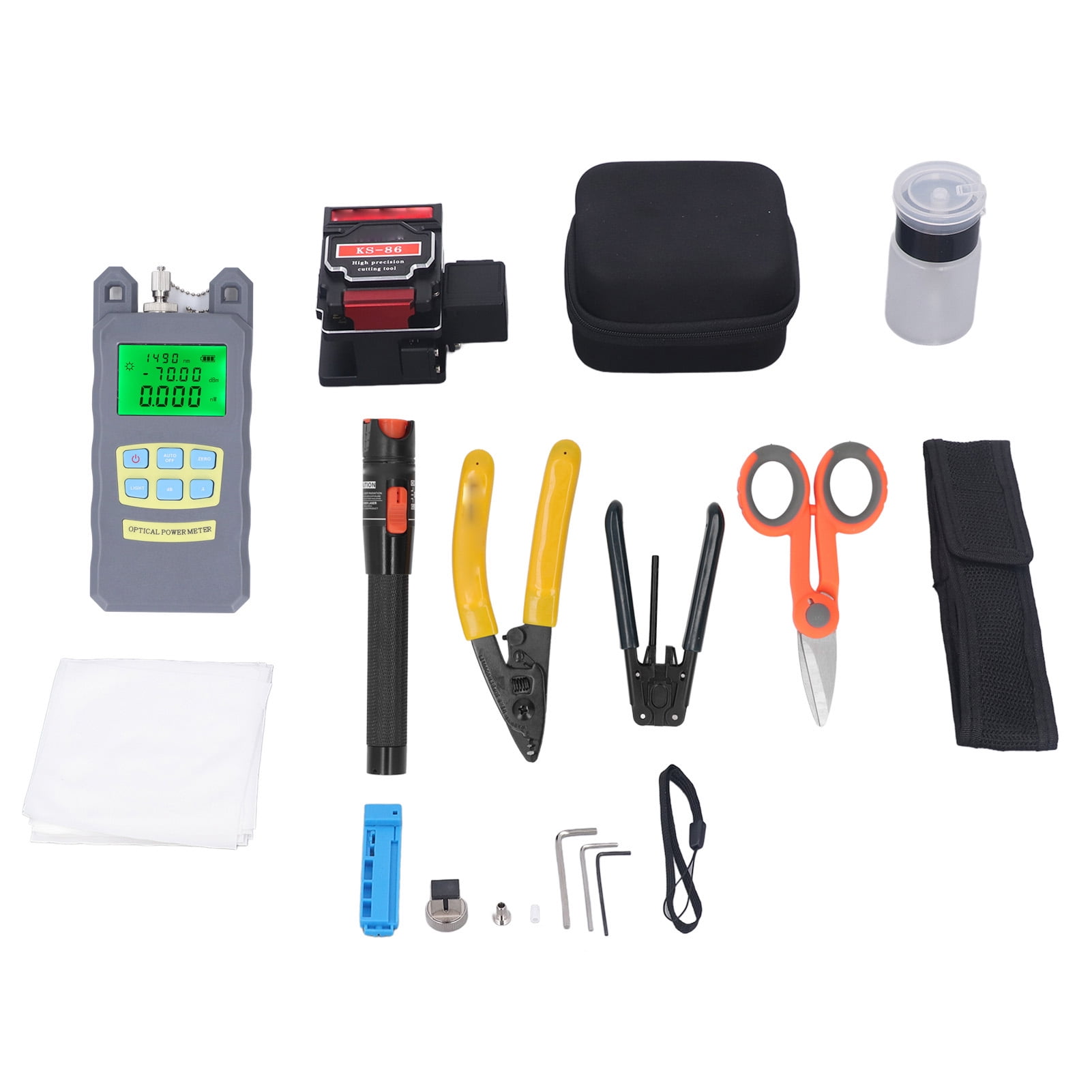 Fiber Optic Tools Kit ?70 To +10dbm 7 Wavelengths Optical Power Meter ...