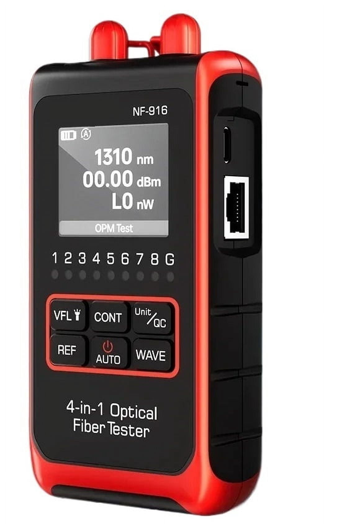 Fiber Optical Power Meter VFL REF Visual Fault Locator LCD Display ...