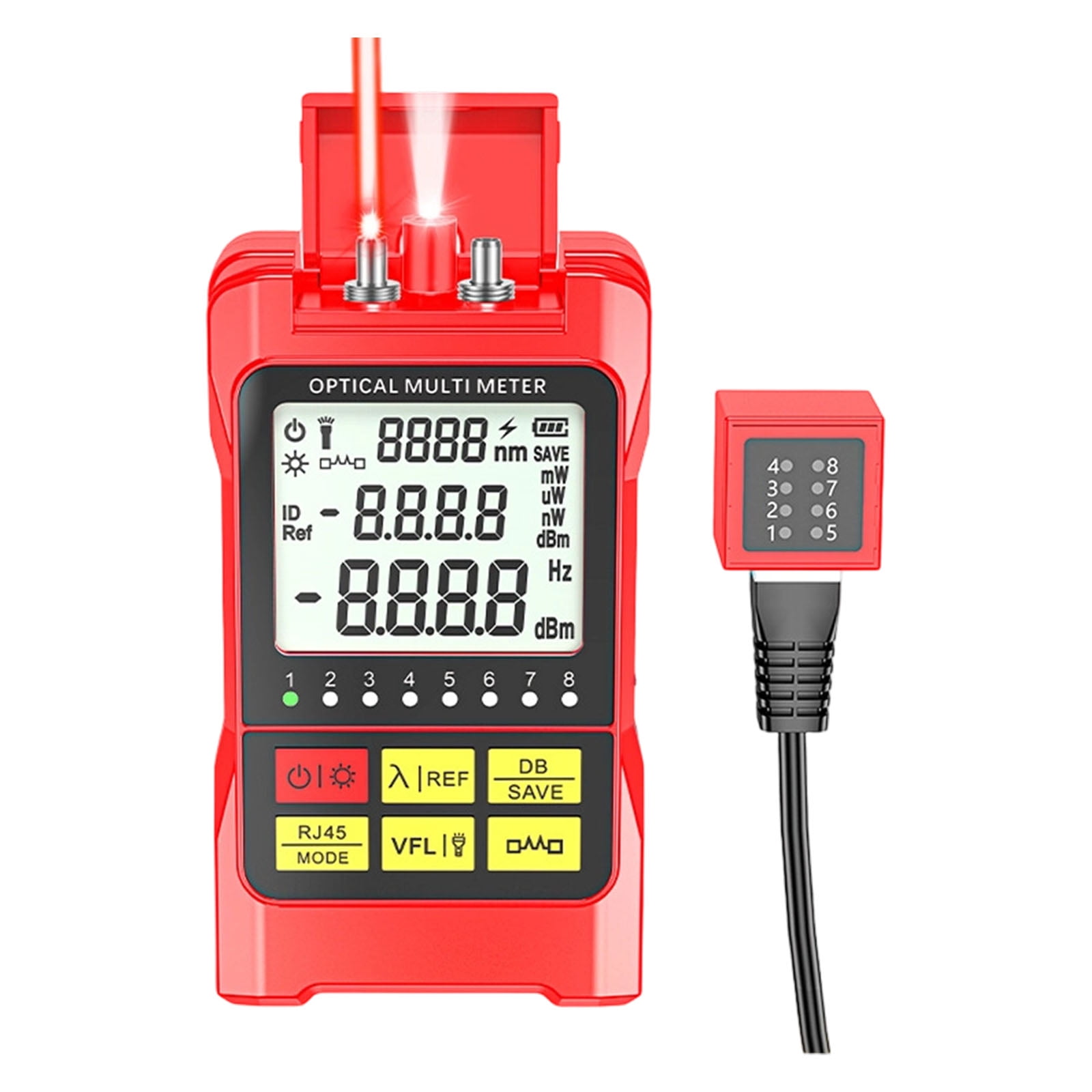 Fiber Optically Power Meter RJ45 Tester -70- +10Dbm For Light ...