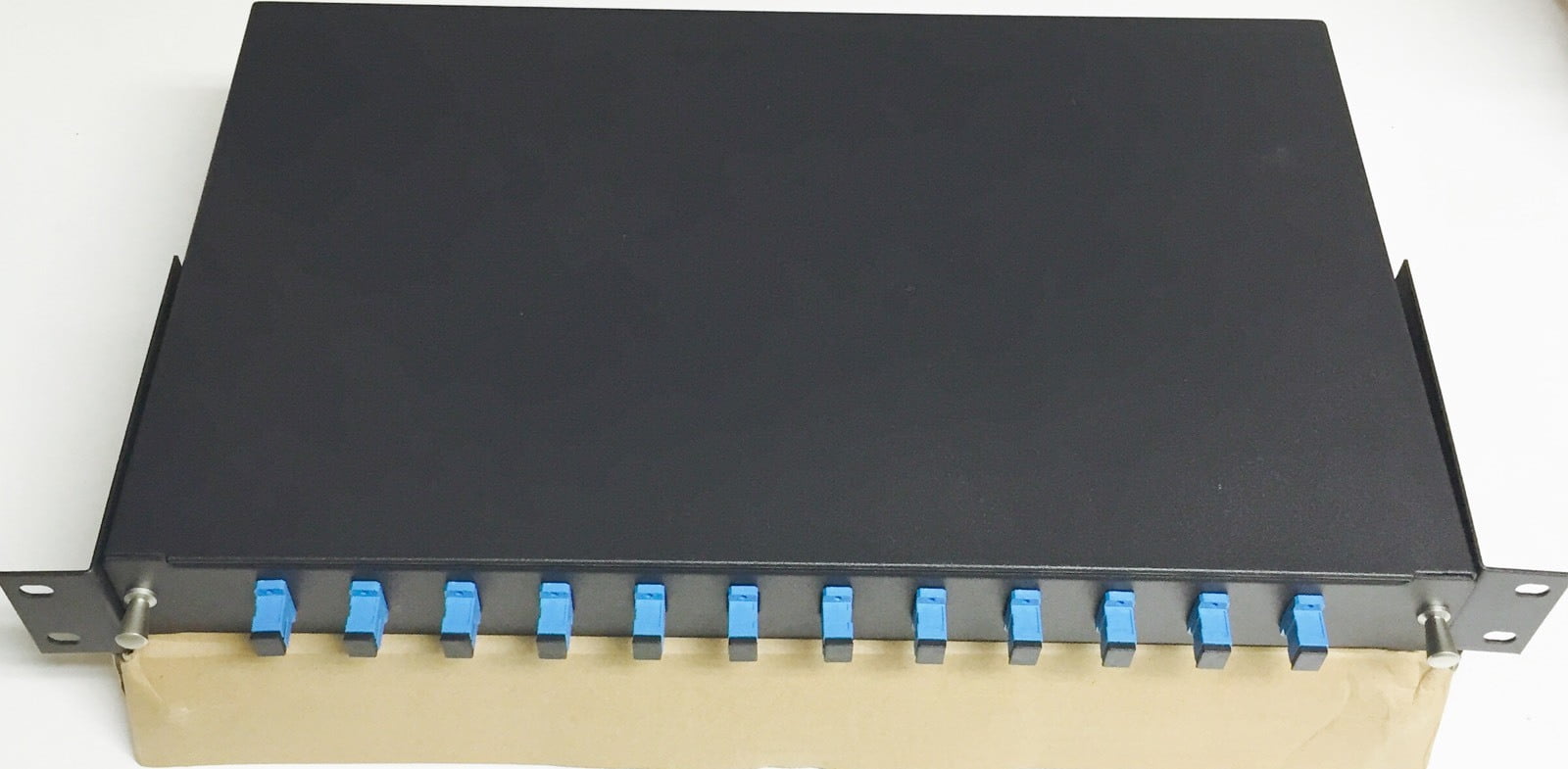 Fiber Patch Panel, Rack Mount 1U Panel,12Core, 2 Splice Tray(QTY 2 ...