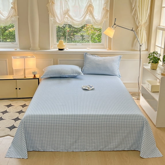Fiber Sheets 220x230cm Multicolor Polyester Bed Sheet Solid Color ...