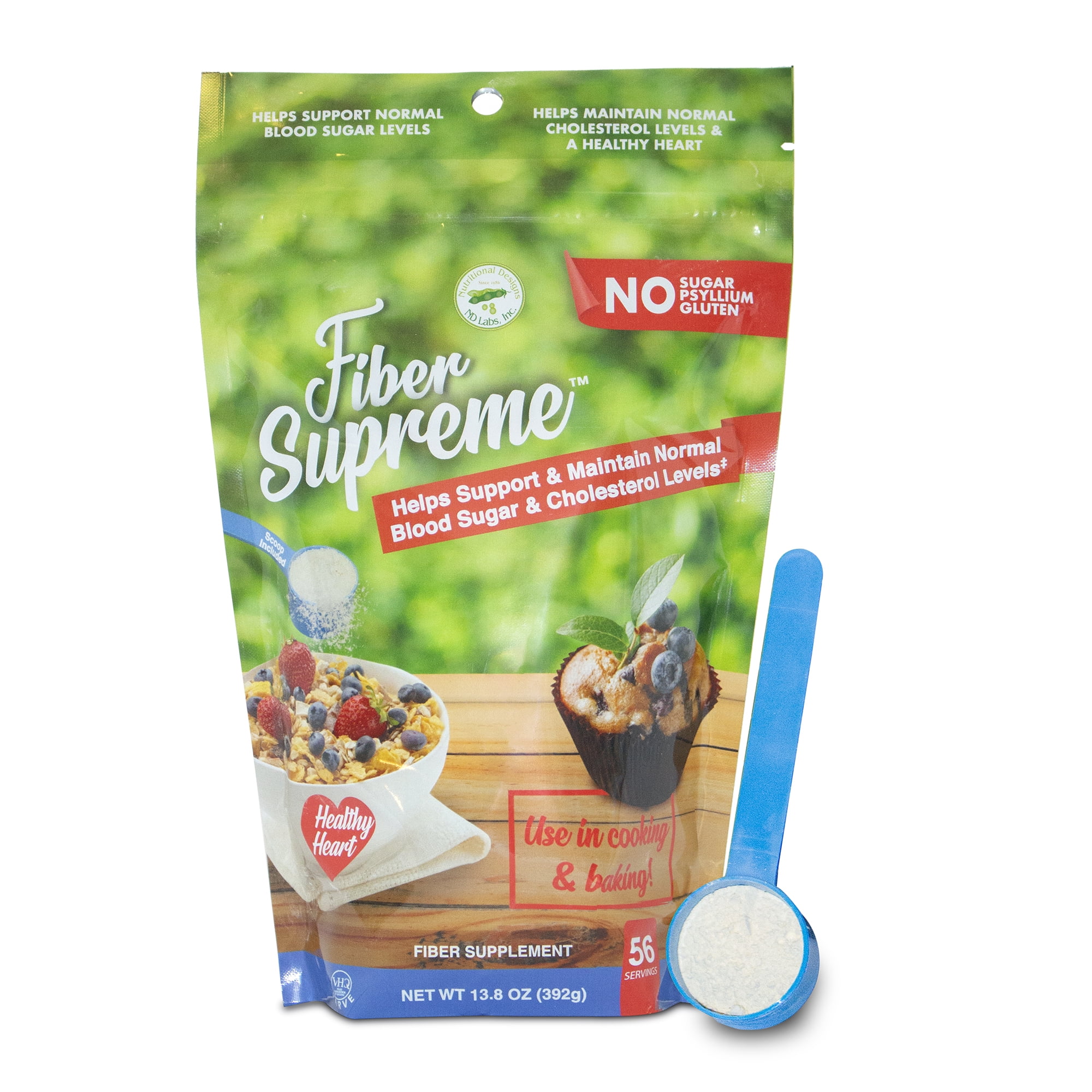 Fiber Supreme Fiber Supplement by Nutritional Designs, Resealable Bag ...