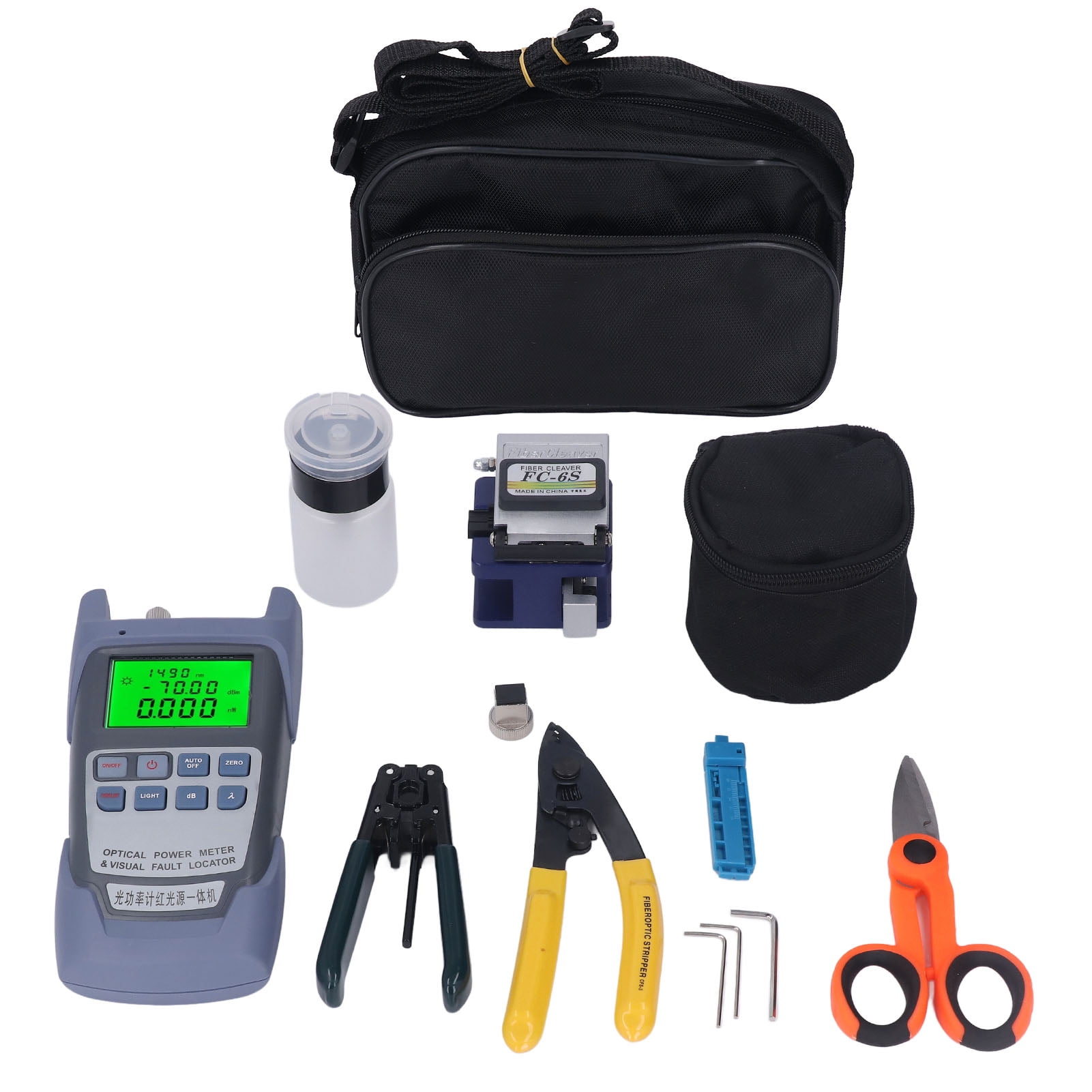Fiber Termination Kit Optical Power Meter Fiber Optic Cutter ...