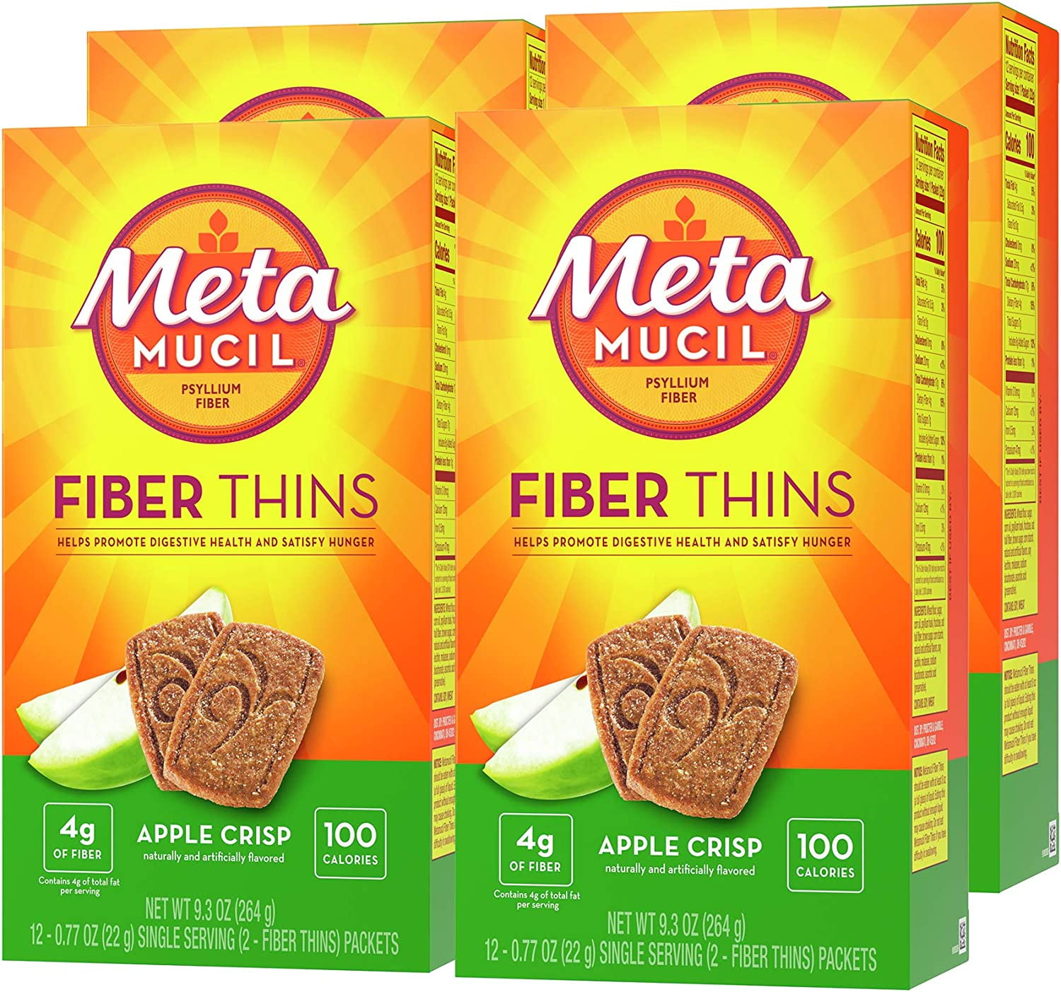 Fiber Thins, Daily Psyllium Husk Fiber Supplement, Supports Digestive ...