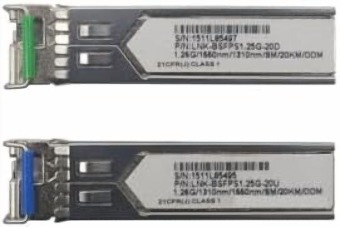 Fiber Transceiver Module 1 Pair 1.25Gbps SFP Bi-Directional Transceiver ...