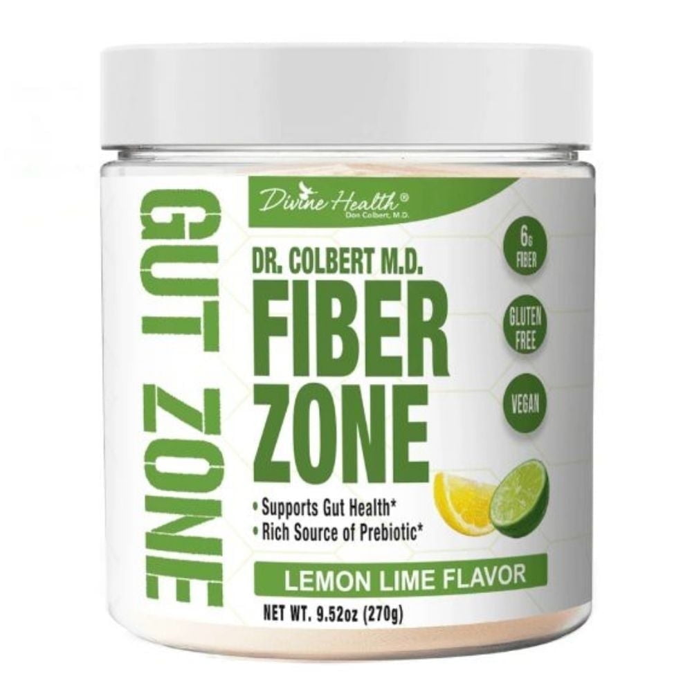 Dr Colbert MD Fiber Zone Powder | Lemon-lime | Prebiotics, Isoluble ...
