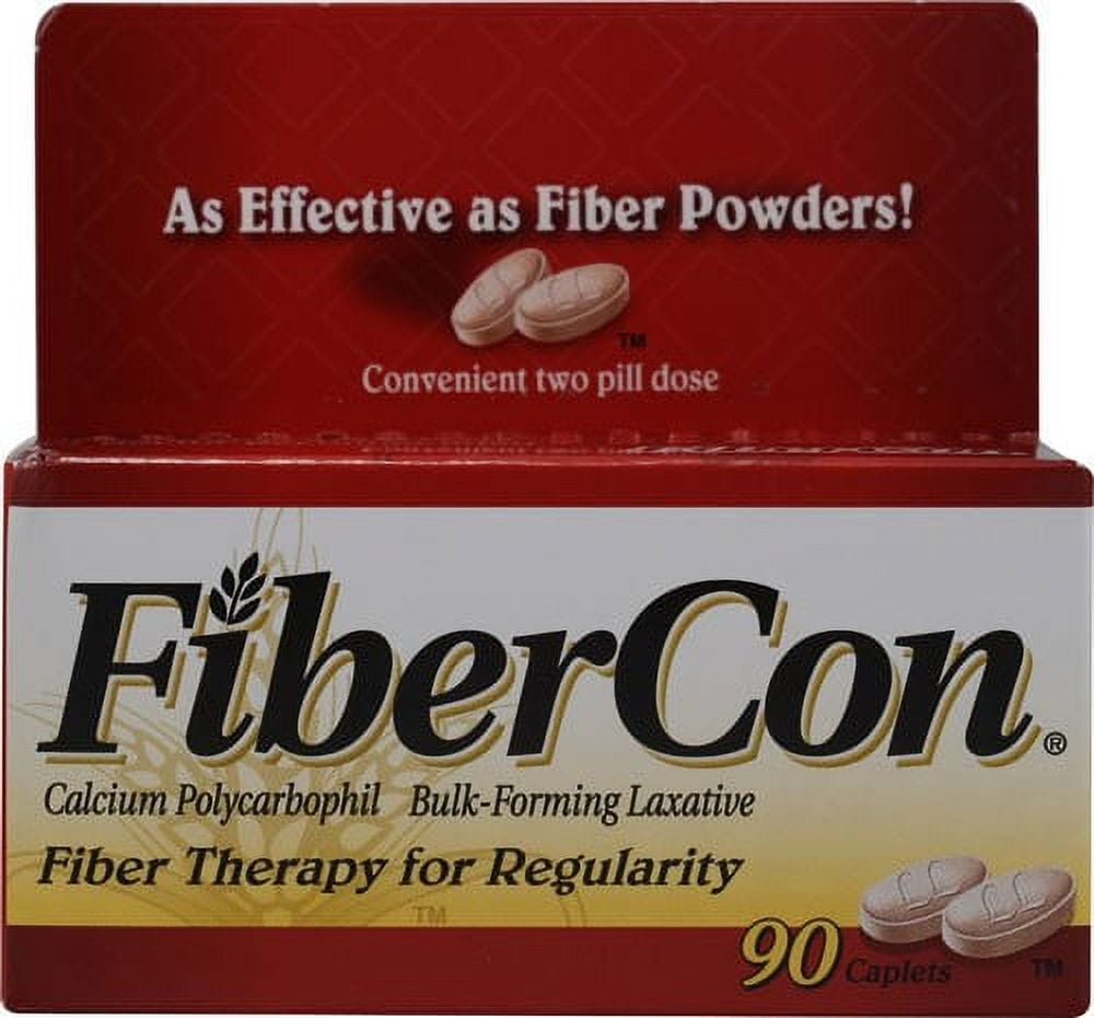 FiberCon Caplets 90 Caplets HSA/FSA Eligible - Walmart.com