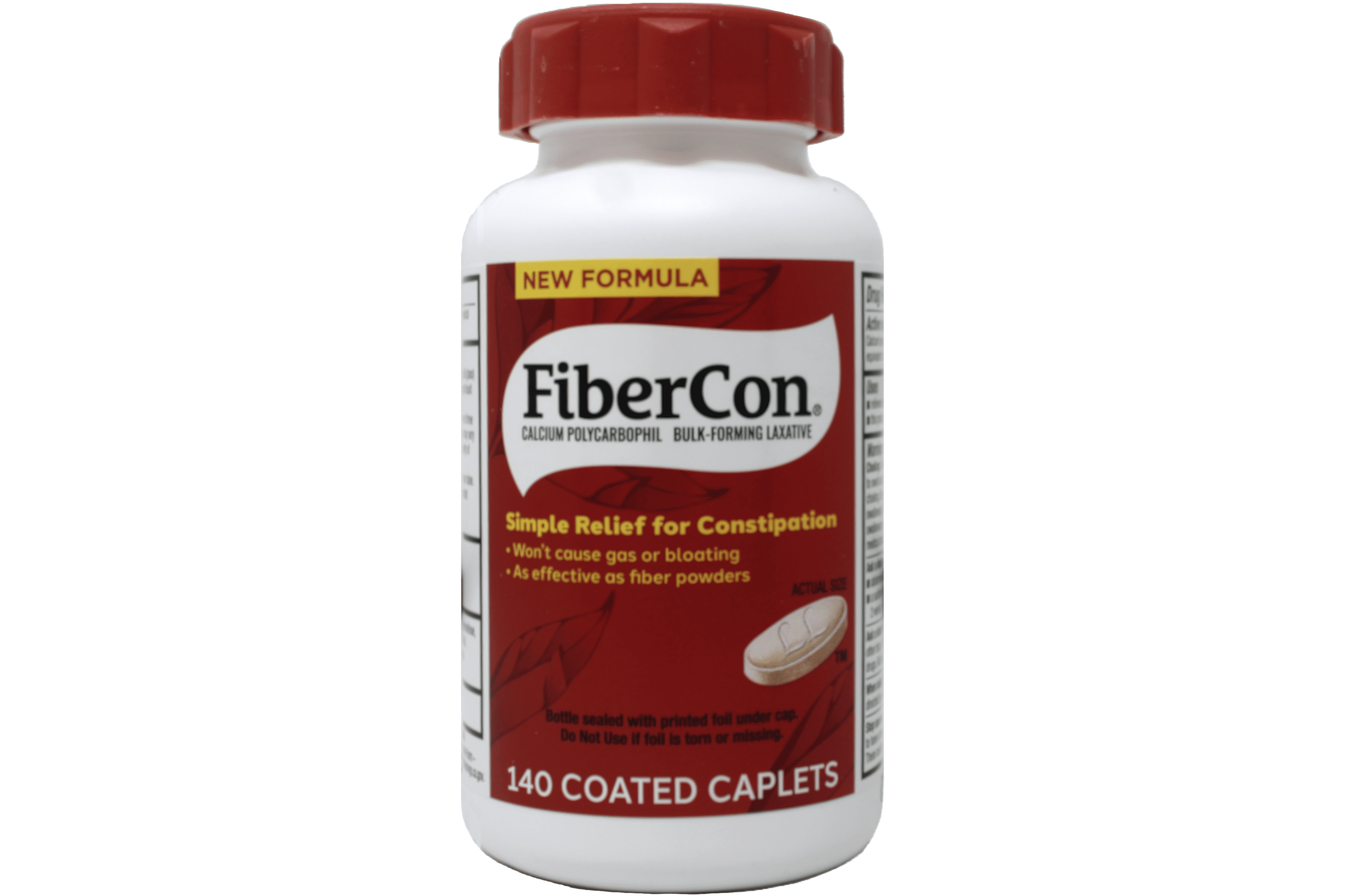 FiberCon Fiber Therapy for Regularity Supplement 140 Caplets for ...
