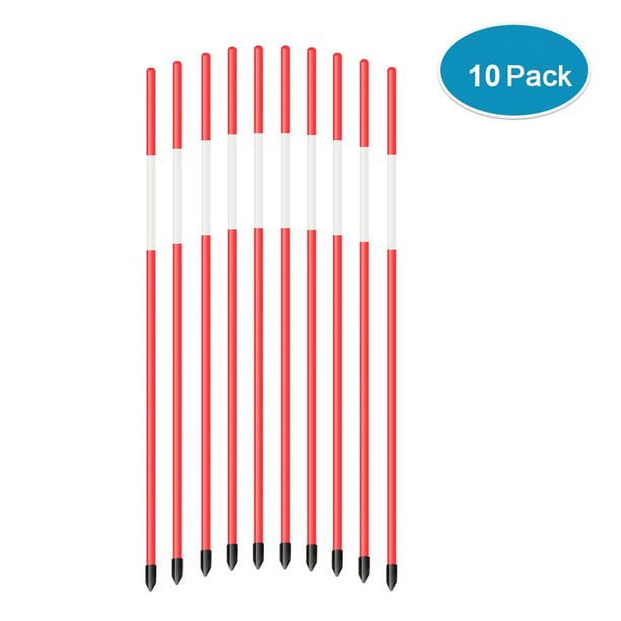 FiberMarker Driveway Reflectors Snow Stakes Driveway Markers 48-Inch ...