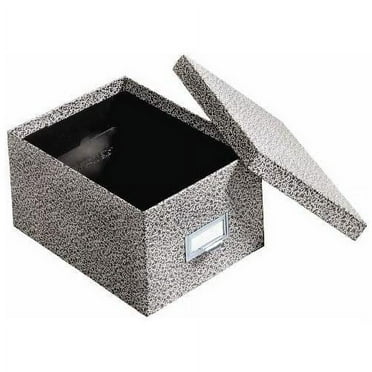 Advantus File Tote Storage Box w/Lid, Legal/Letter, Plastic, Black ...