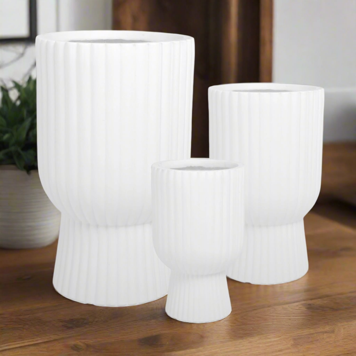 Yannis Fiberclay Planter Set (Set of 3) - Walmart.com