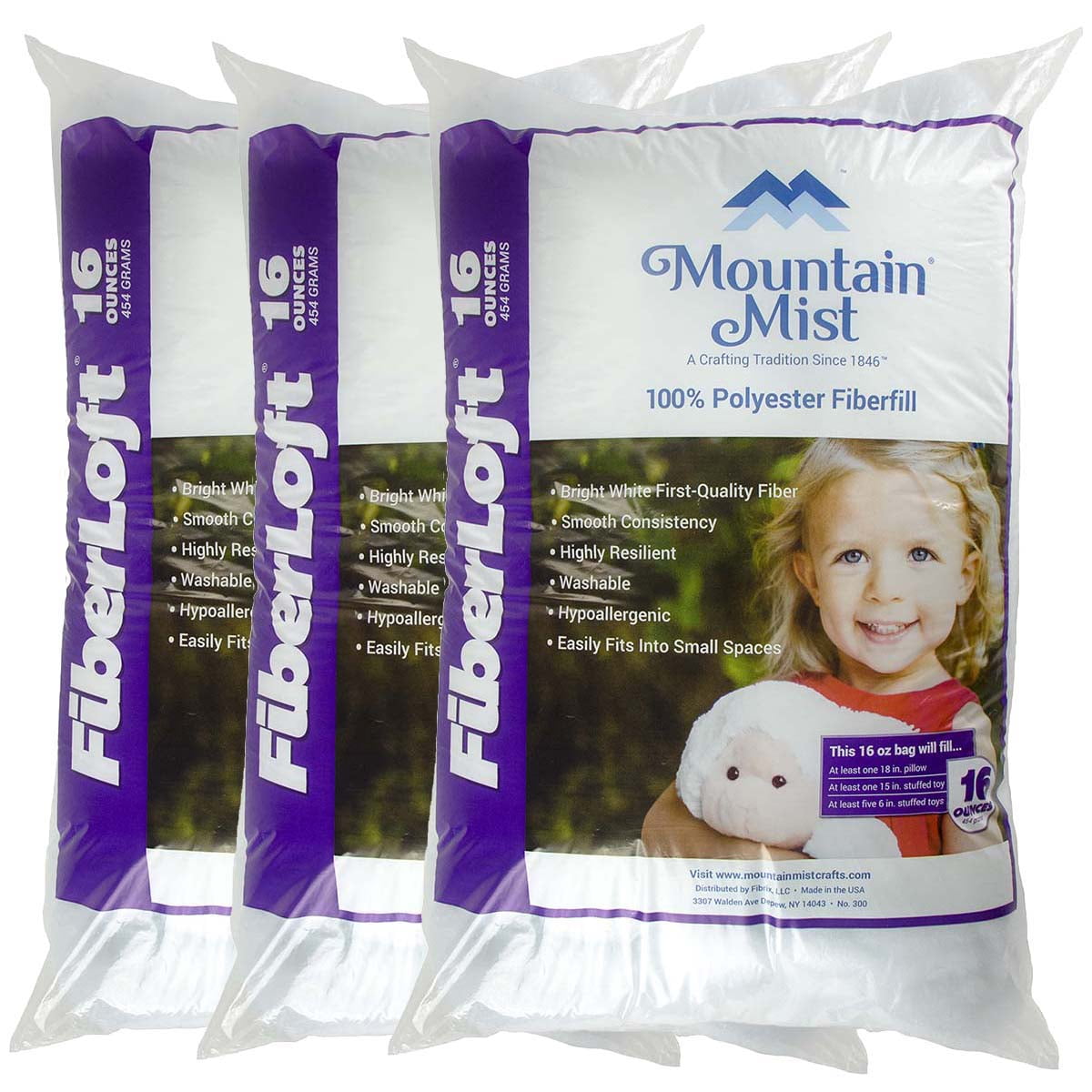 Fiberfill, 16 oz. 3-pack Accessory - Walmart.com