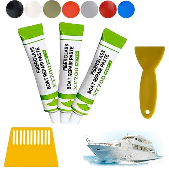 Fiberglass Boat Repair Paste with Scraper Kit, Fiberglass Boat Repair ...