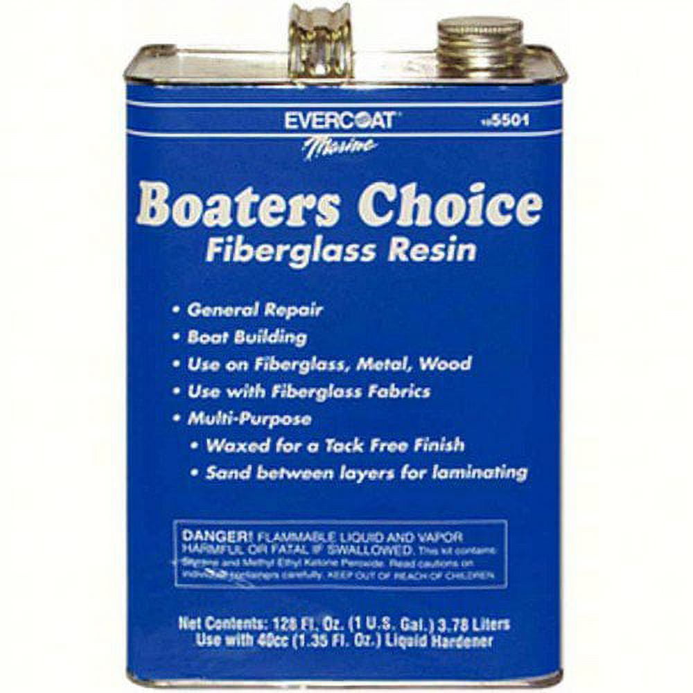 Fiberglass Evercoat Boaters Choice Resin Gallon 105501 - Walmart.com