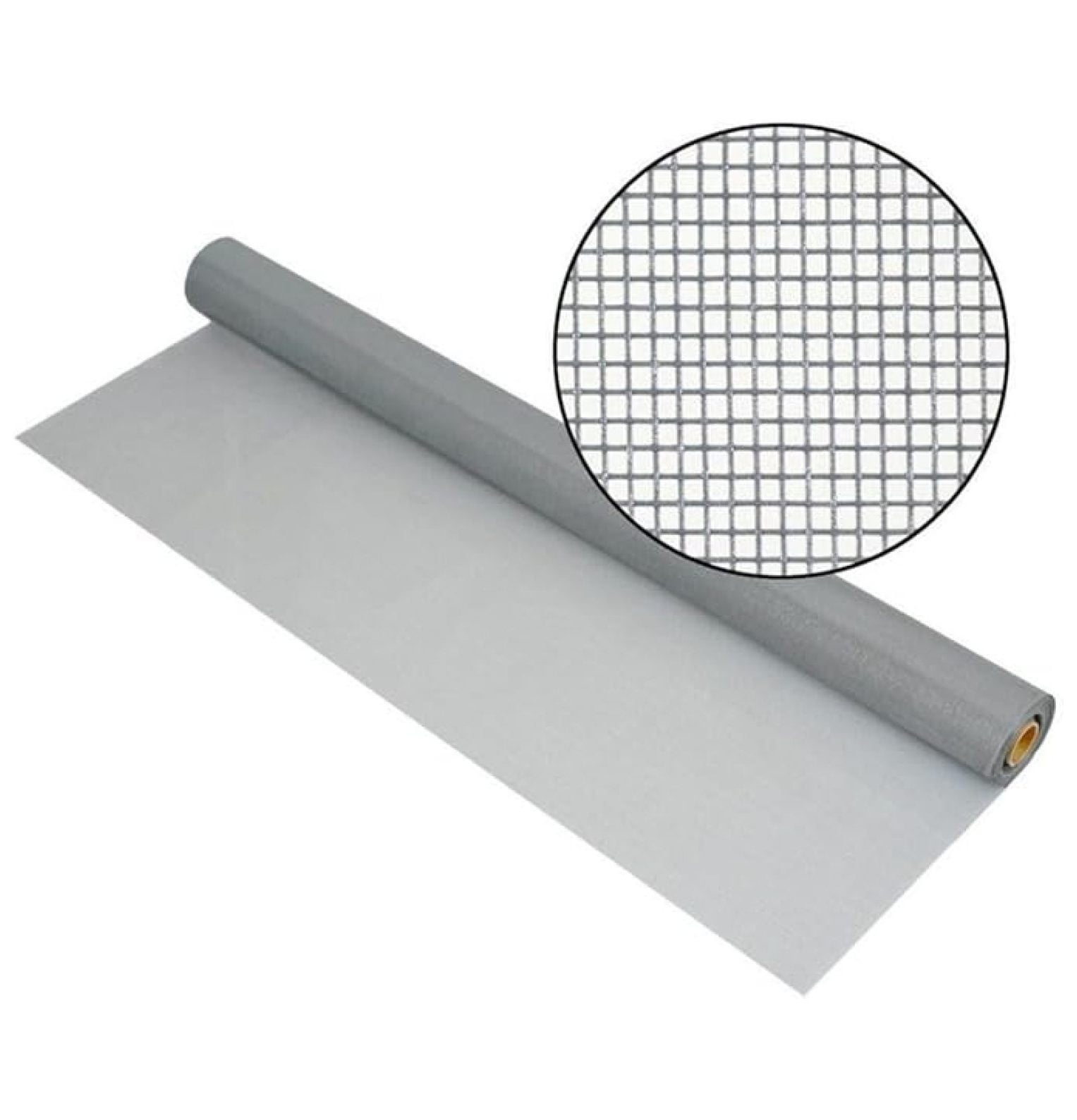 Fiberglass Insect Screen Mesh Roll - in x 100 ft, Gray - Fiberglass ...