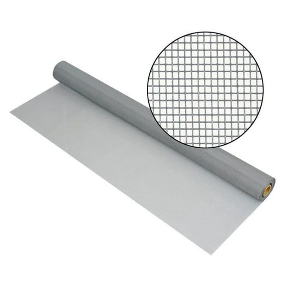 Fiberglass Insect Screen Mesh Roll - in x 100 ft, Gray - Fiberglass ...