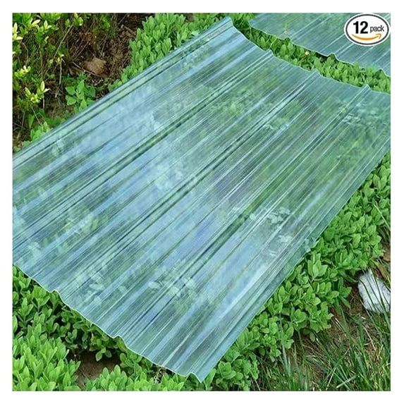Fiberglass Roof Panels 35x75in, 12 Pack - Corrugated Roofing Sheets for ...