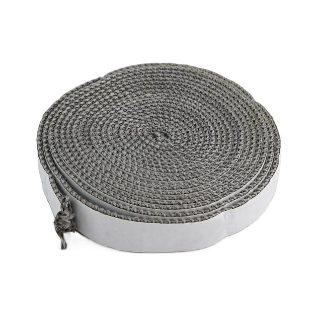 Fiberglass Stove Fire Rope 2mm x 25mm x 4.5m with Glue Kit for ...
