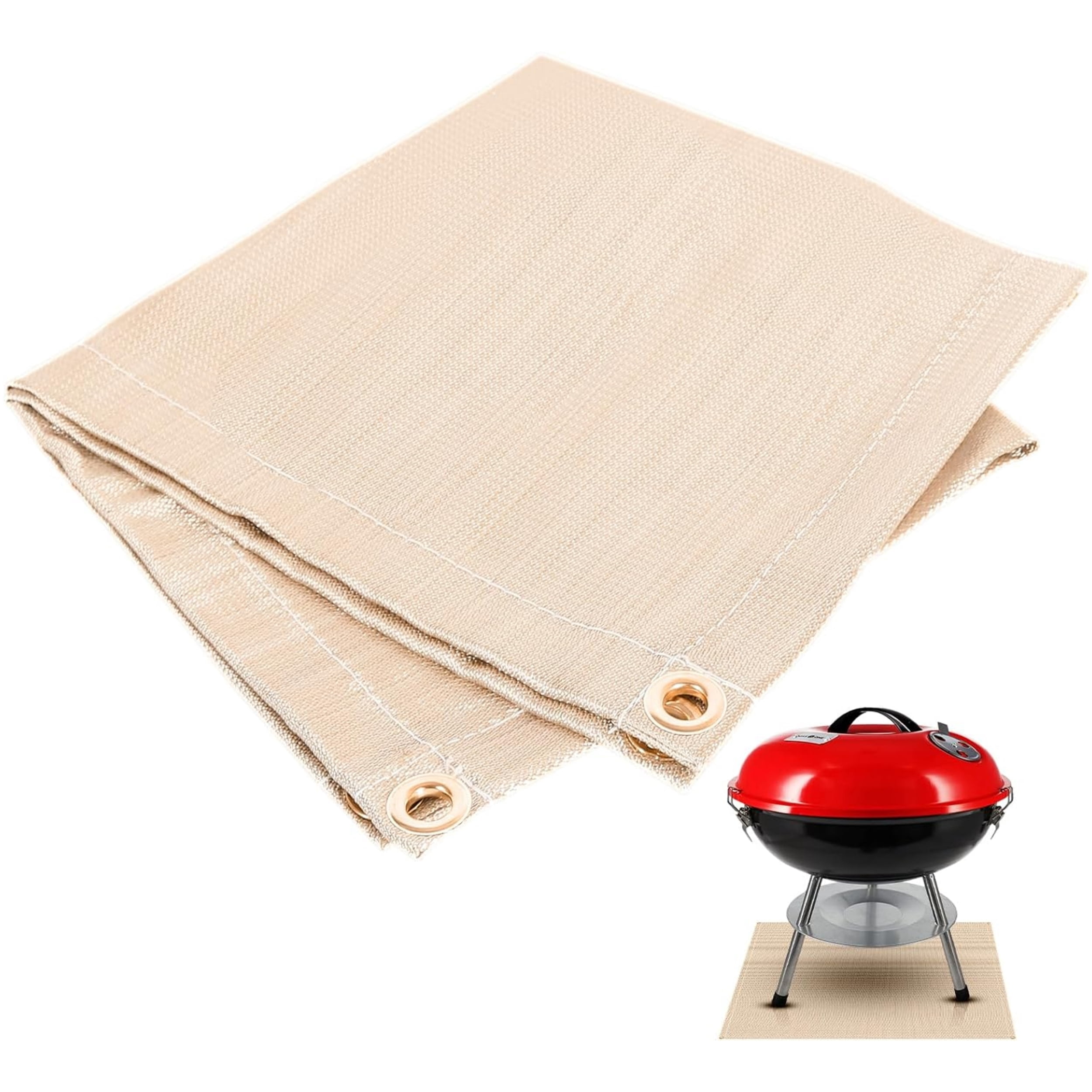 Fiberglass Welding Blanket 1 Pack Fire Pit Mat Fireproof Wood Stove ...