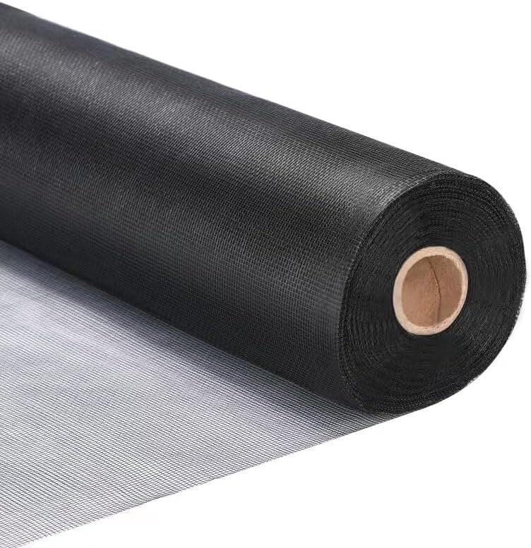 Fiberglass Window Screen Roll 48” x 100’ Easy to Use Black Replacement ...