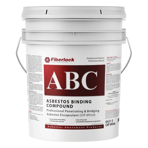 Fiberlock ABC Asbestos Binding Compound - EPA Compliant, Non-Flammable ...