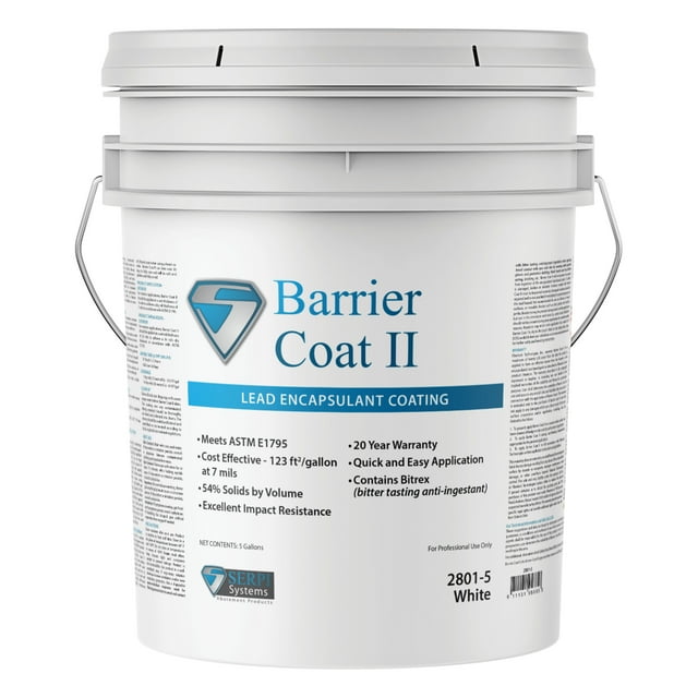 Fiberlock Barrier Coat II Lead Paint Encapsulant Coating- White ...